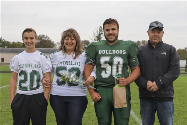 Varsity Football Seniors Recognized at Homecoming | Westmoreland ...
